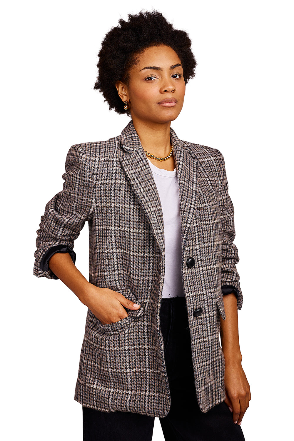 Atelier Blazer - Grey Tweed – Apothea